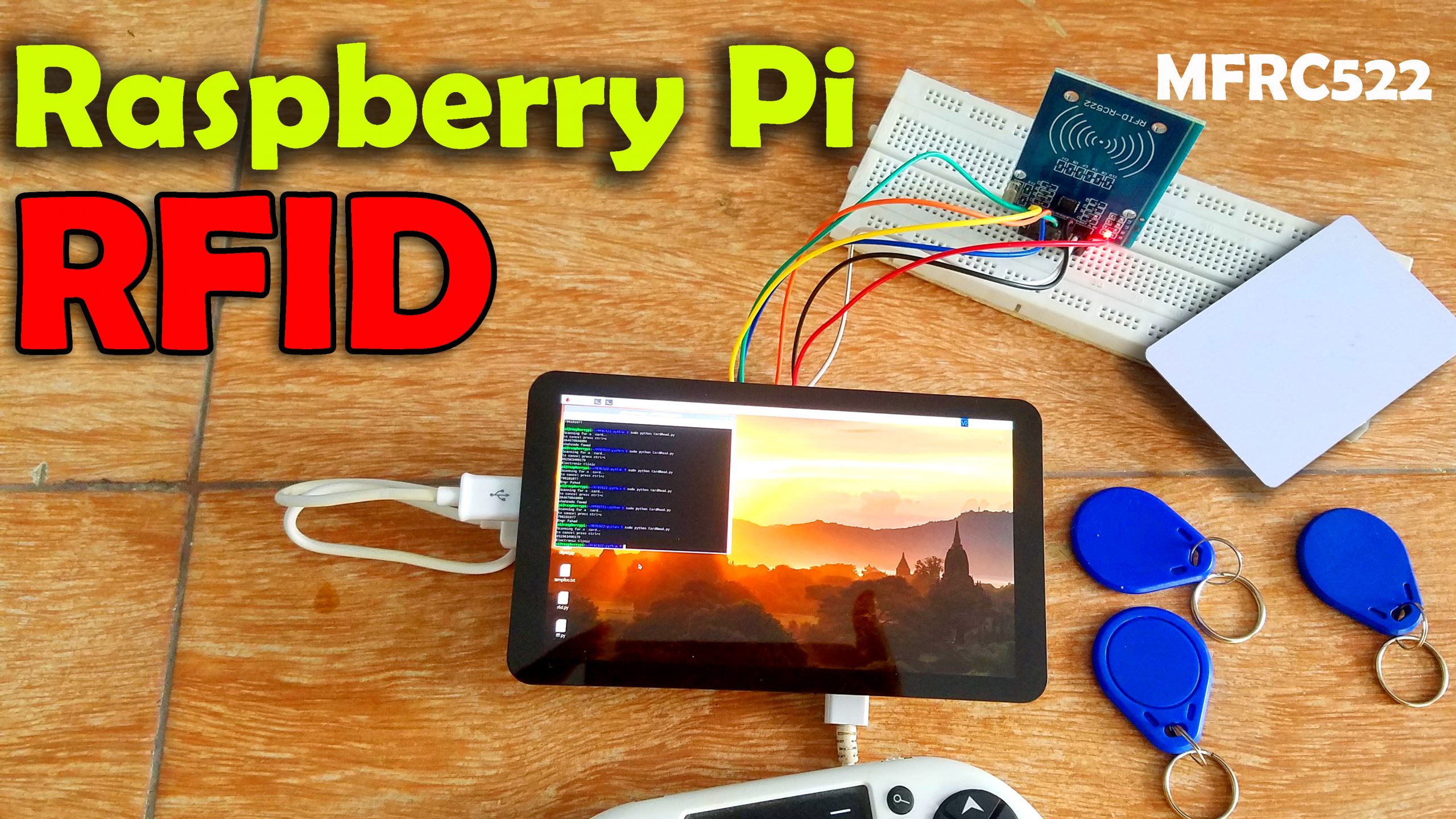 Raspberry Pi RFID RC522 NFC Reader, Tags Scanner python code Raspberry Pi RFID RC522 NFC Reader, Tags Scanner python code