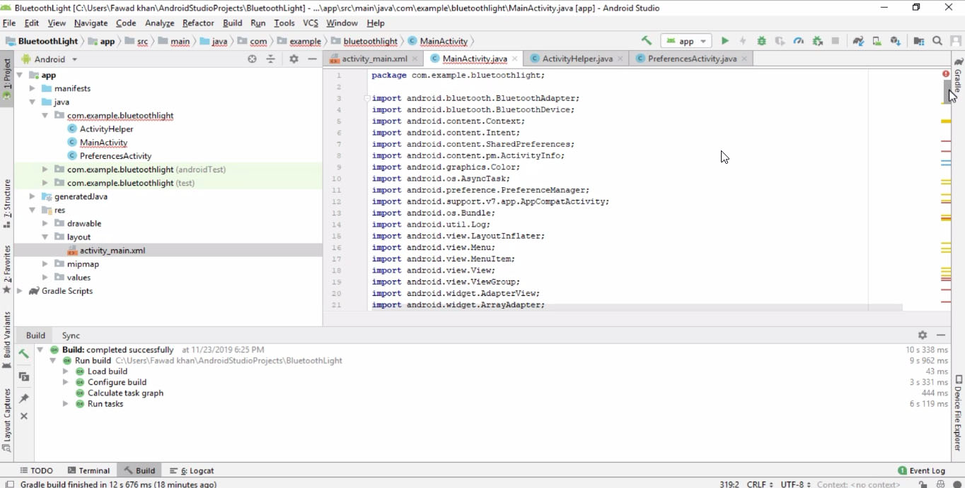 Android Toggle Button For Automation Using Arduino And Bluetooth