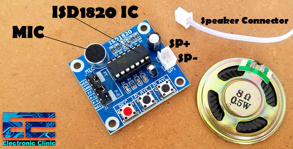Arduino ISD1820 Voice Recorder & Playback Module Arduino ISD1820 Voice Recorder & Playback Module