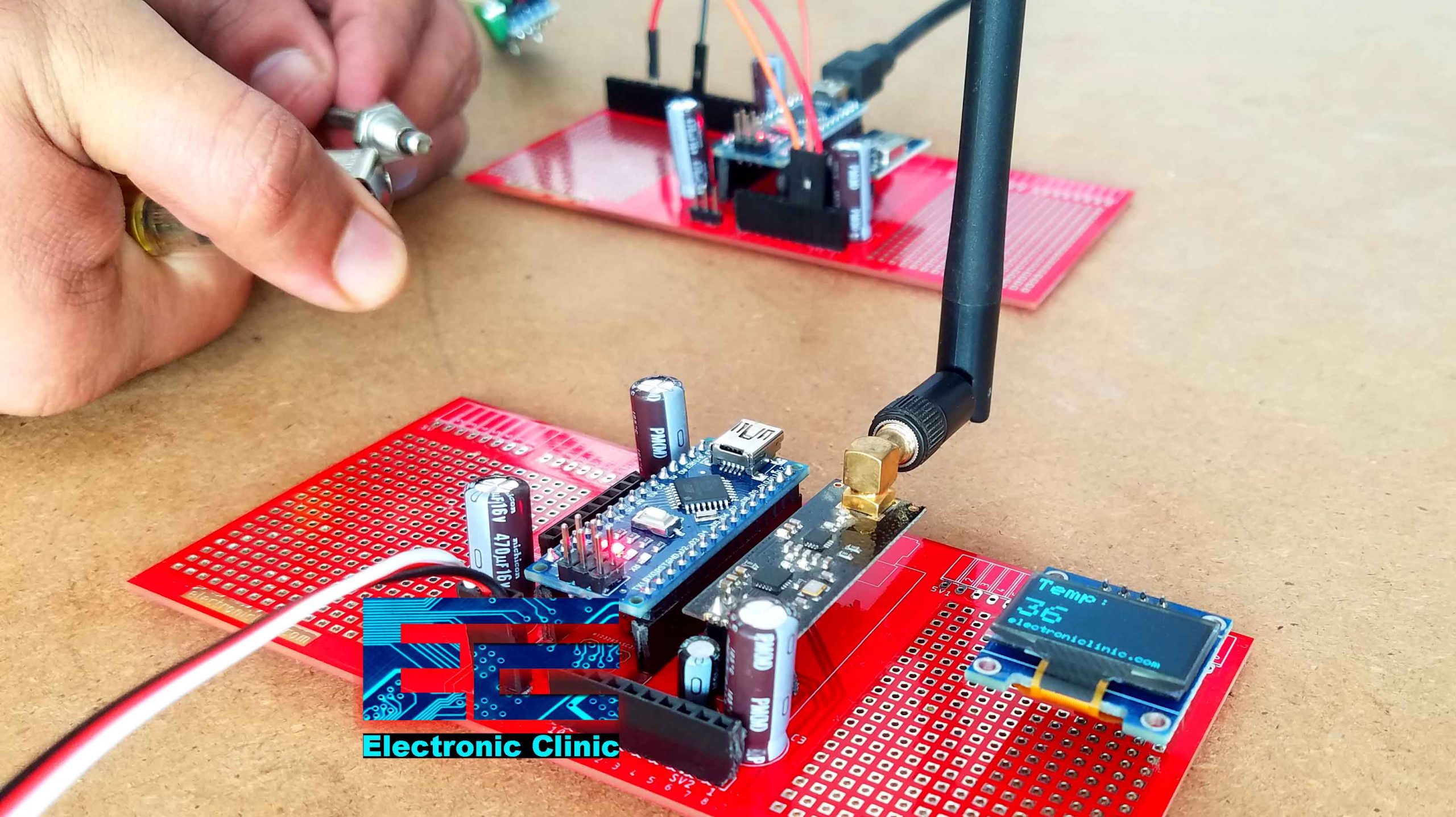 Nrf24l01 Wireless Industrial Temperature Monitoring System Using Arduino And Max6675