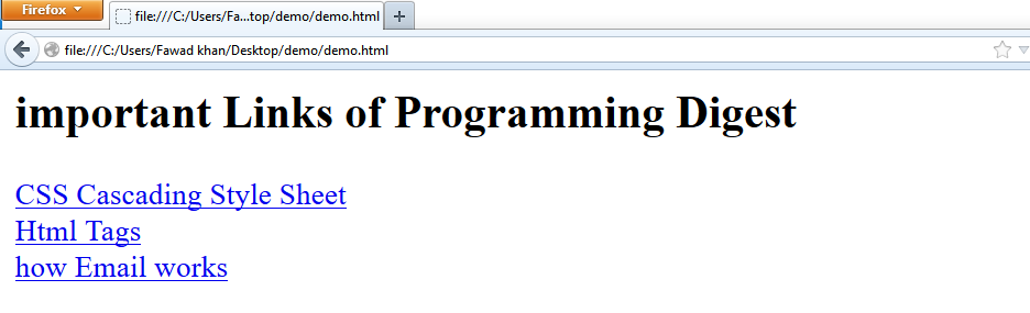 Html Hyperlink Tag Internal External Linking Html With Hyperlink Code