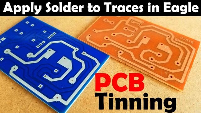 PCB Tinning to improve PCB traces current rating, apply solder to PCB