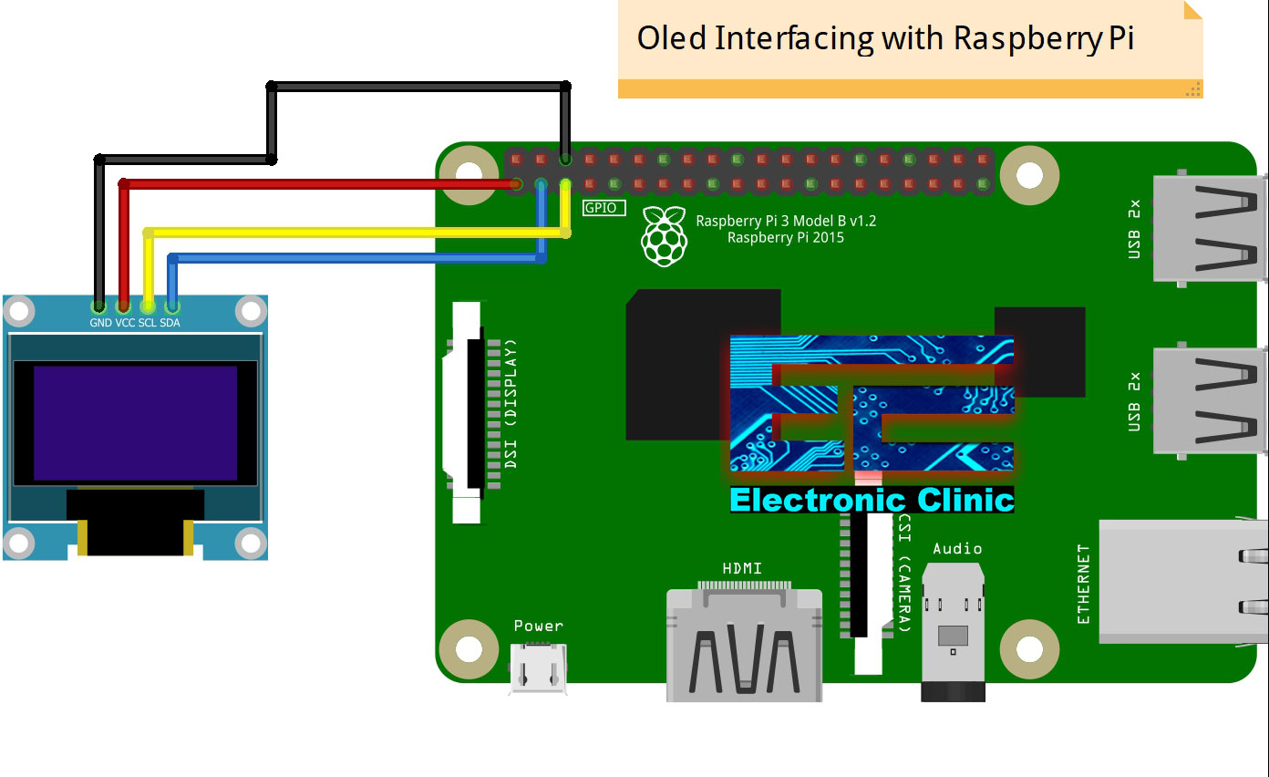 Raspberry Pi Oled Display I2c Ssd1306 Display Module Interfacing And Programming