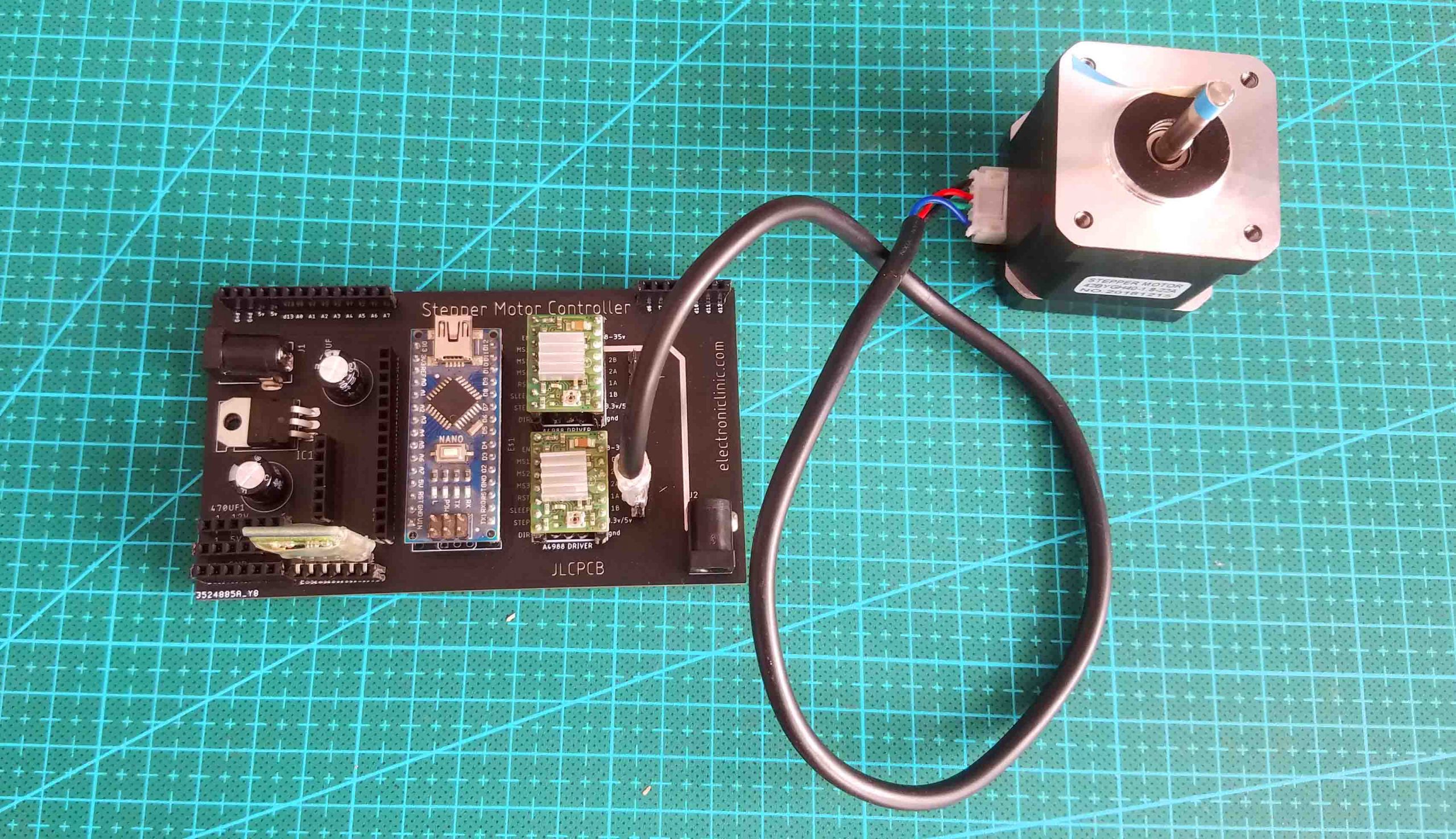 Control Position And Speed Of Stepper Motor Using Android Bluetooth App A4988 Driver And Arduino