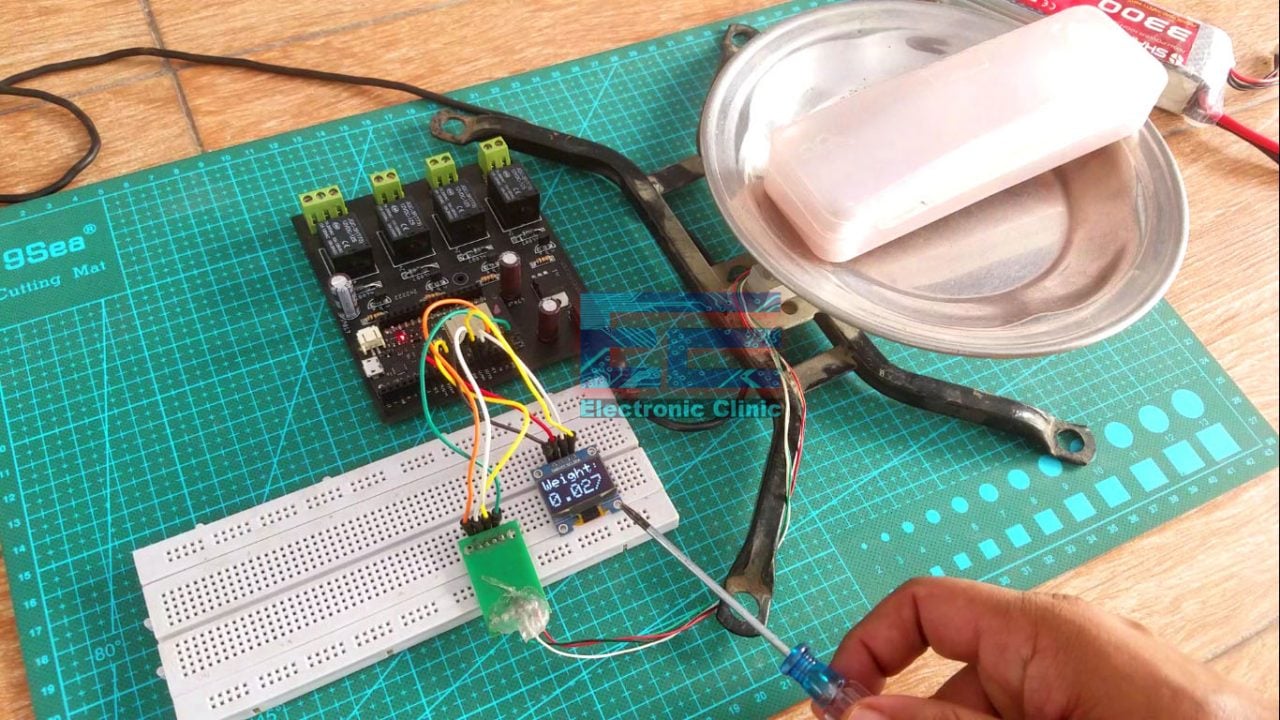 ESP32 HX711 and Load cell based Digital Weighing Scale, IoT Weighing Scale