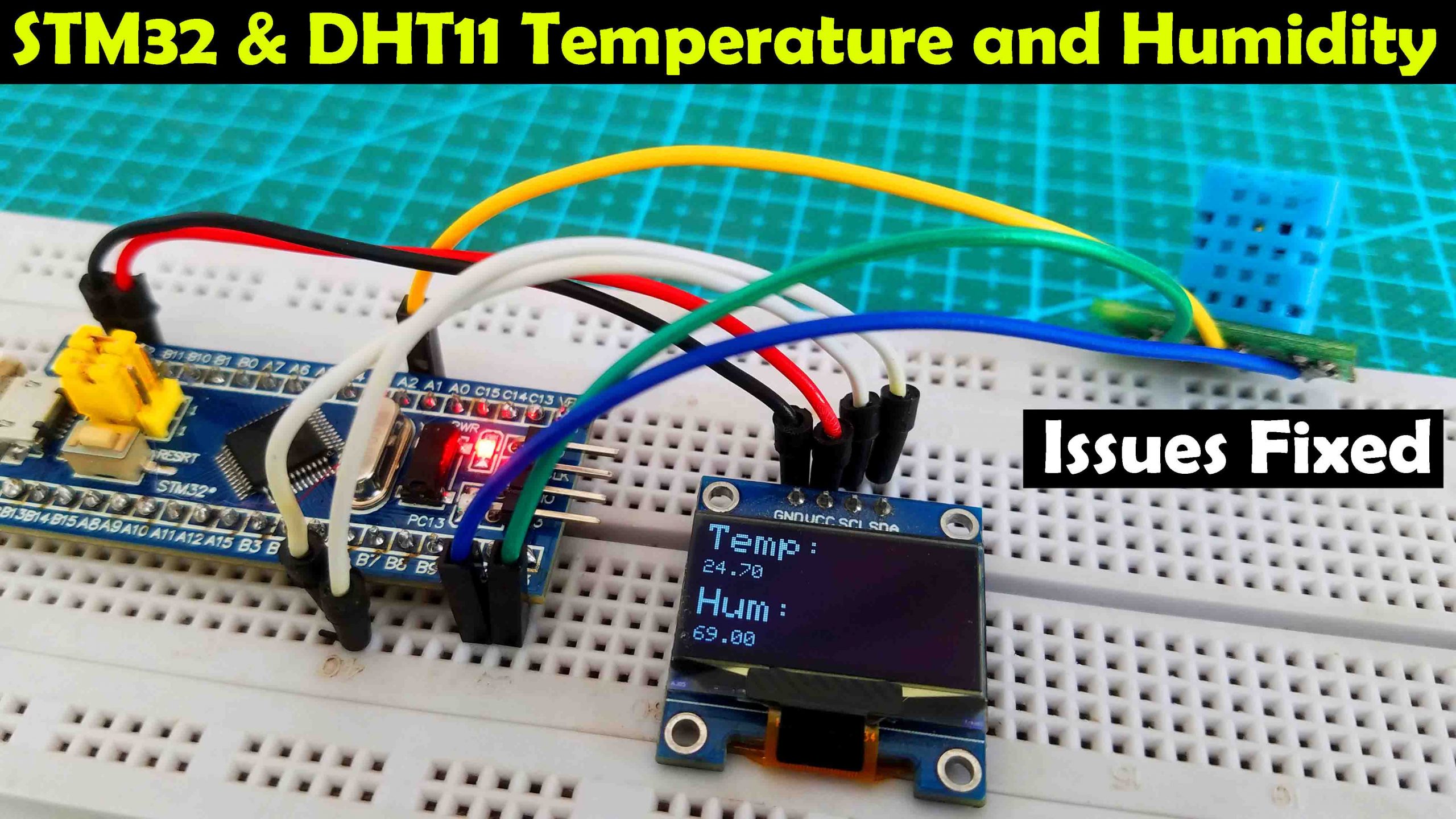 Stm32 And Dht11 Library Circuit Diagram And Programming Using Arduino Ide