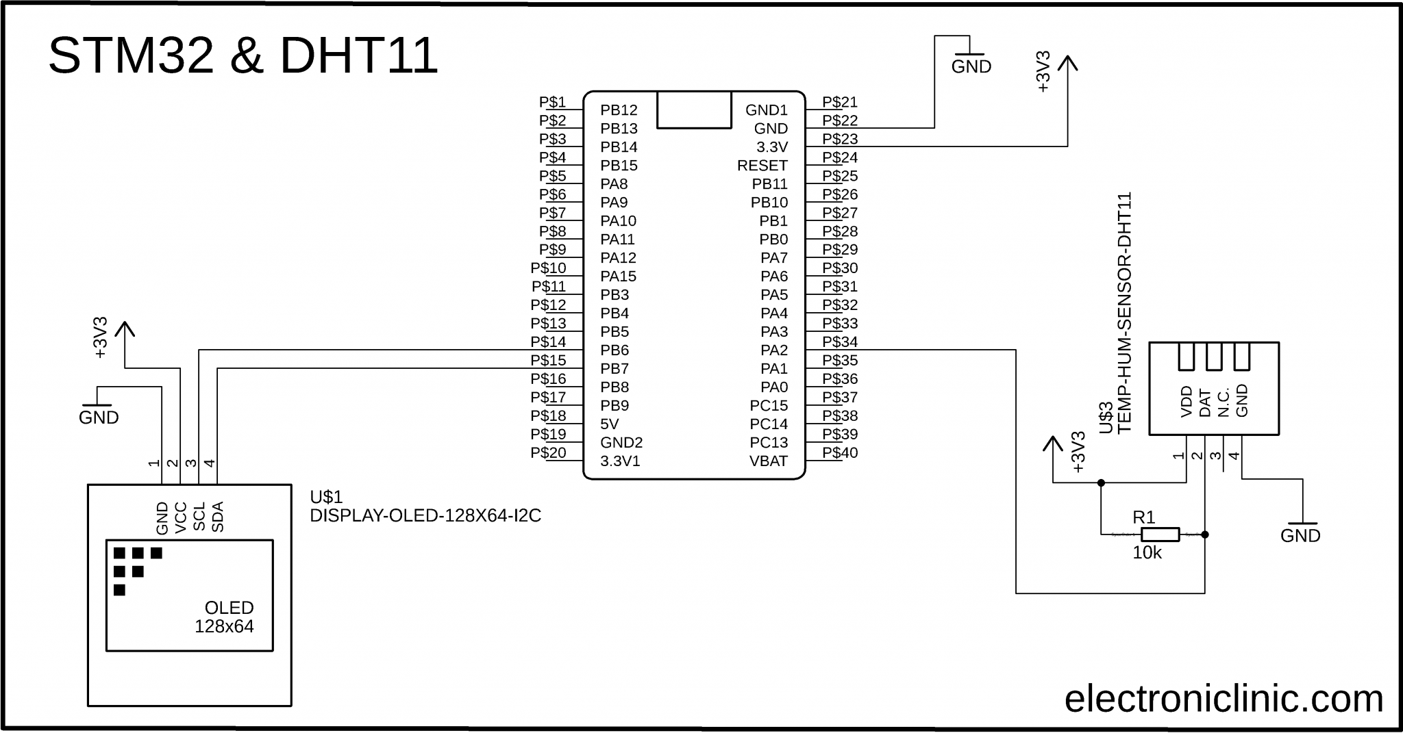 Stm32 And Dht11 Library Circuit Diagram And Programming Using Arduino Ide Vrogue