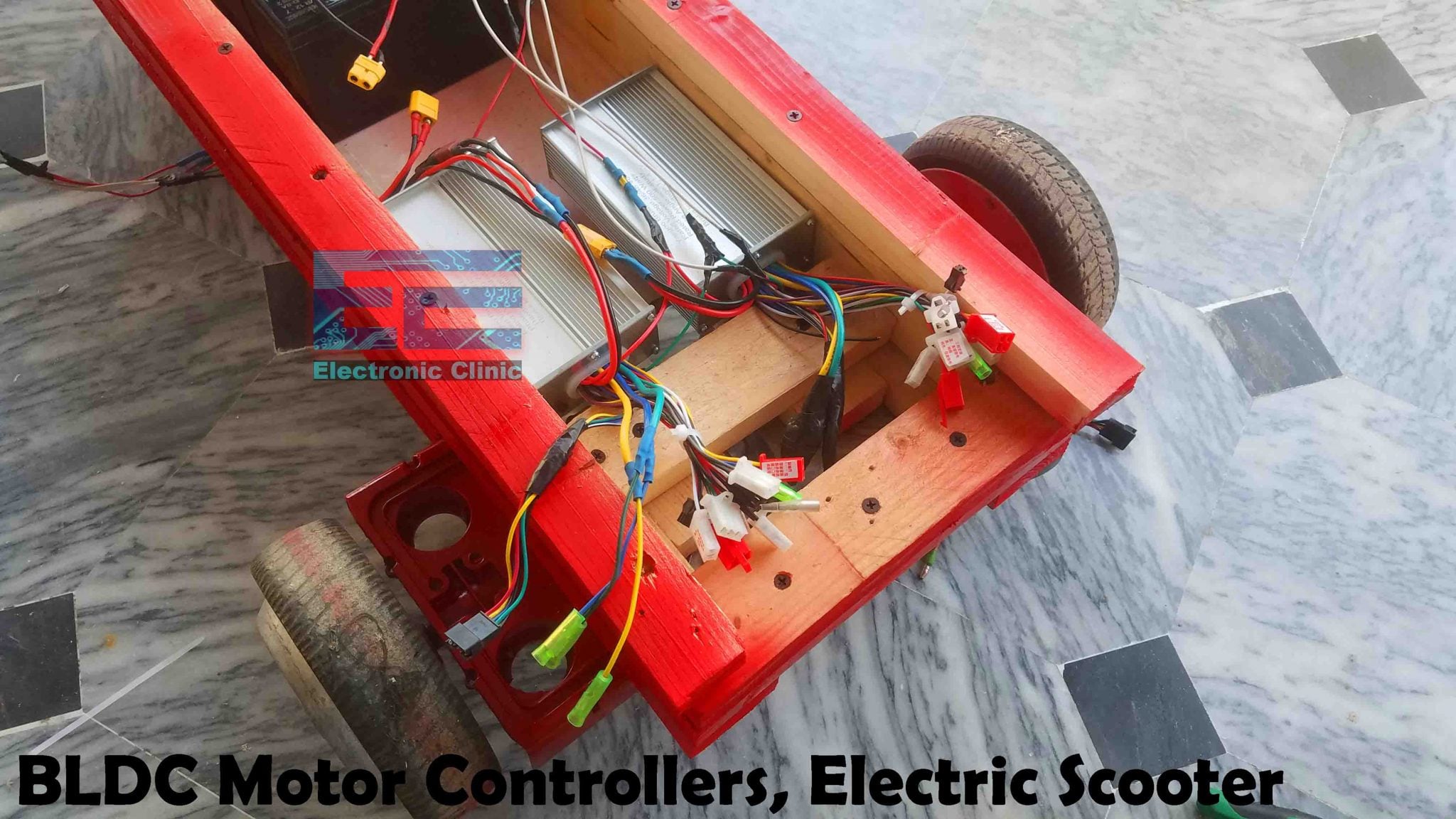 Trike Electric Scooter using Hoverboard Motors with complete wiring