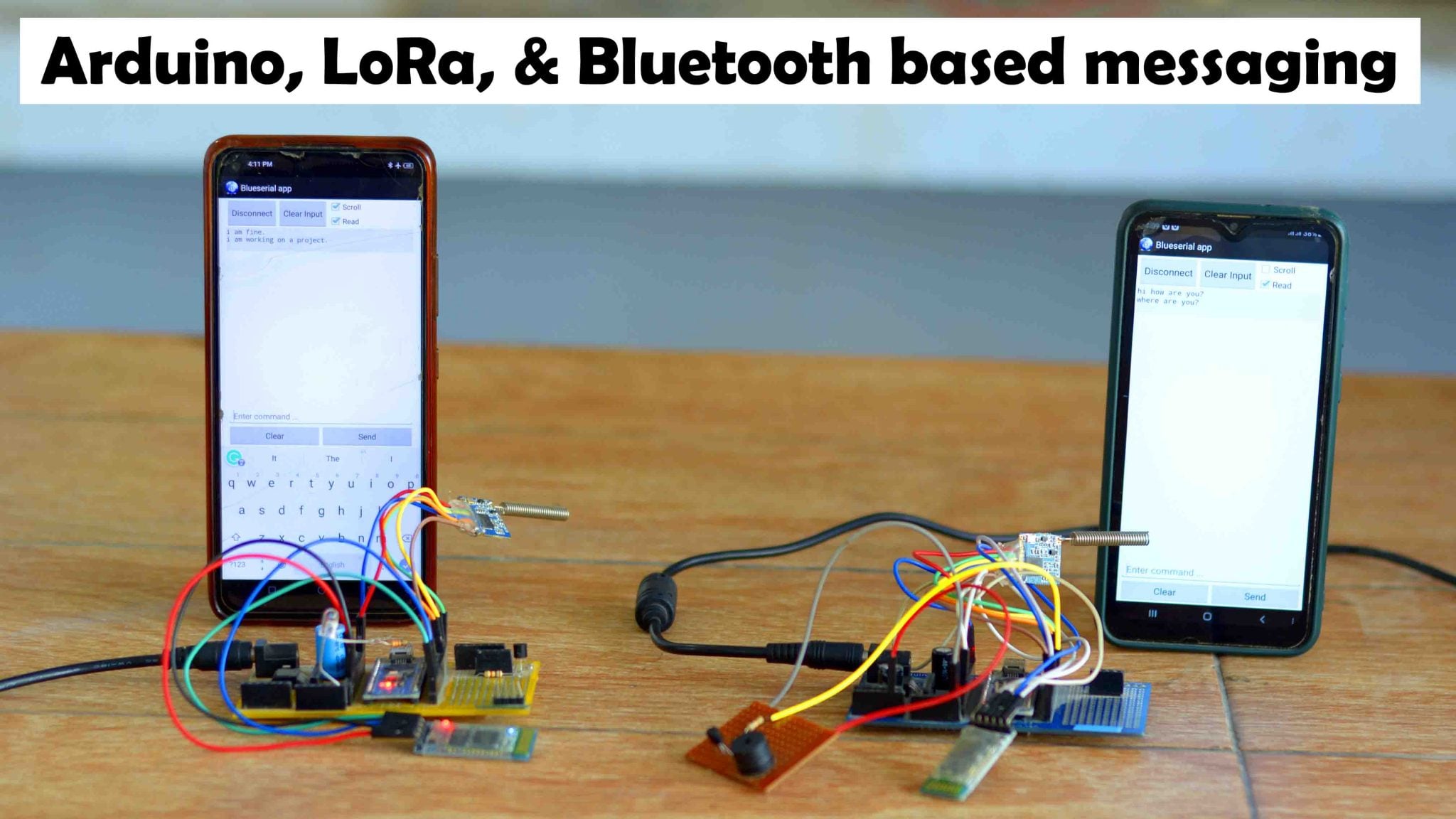 Arduino LoRa Free SMS over Long distance without GSM Network, lora ...