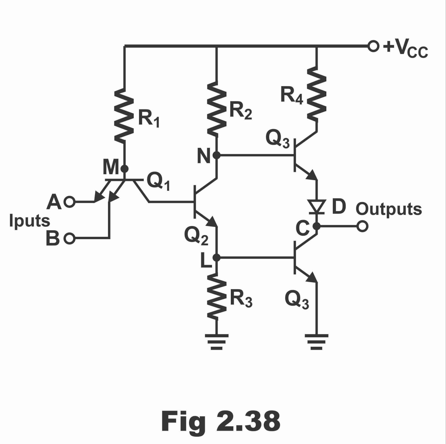 Ttl Circuit Transistor Transistor Logic Circuit Operation Electronic Clinic