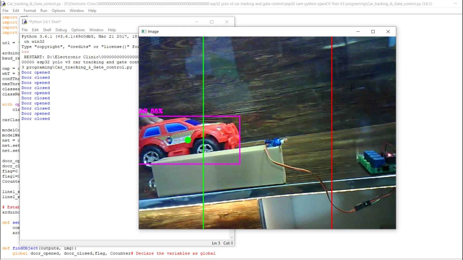 Esp32 Cam Python Opencv Yolov3 And Arduino Based Car Parking Barriergate Control