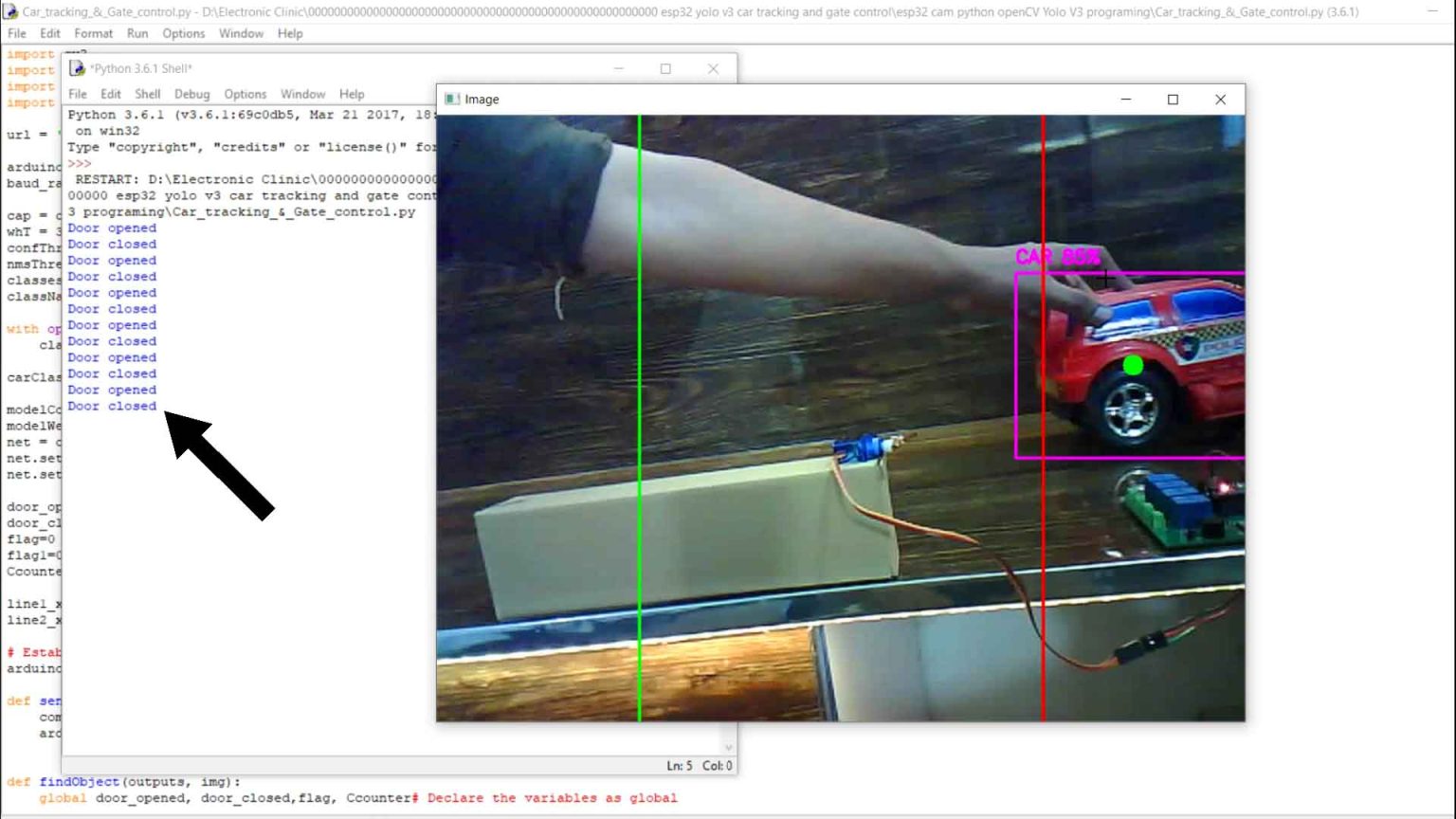 Esp32 Cam Python Opencv Yolov3 And Arduino Based Car Parking Barriergate Control