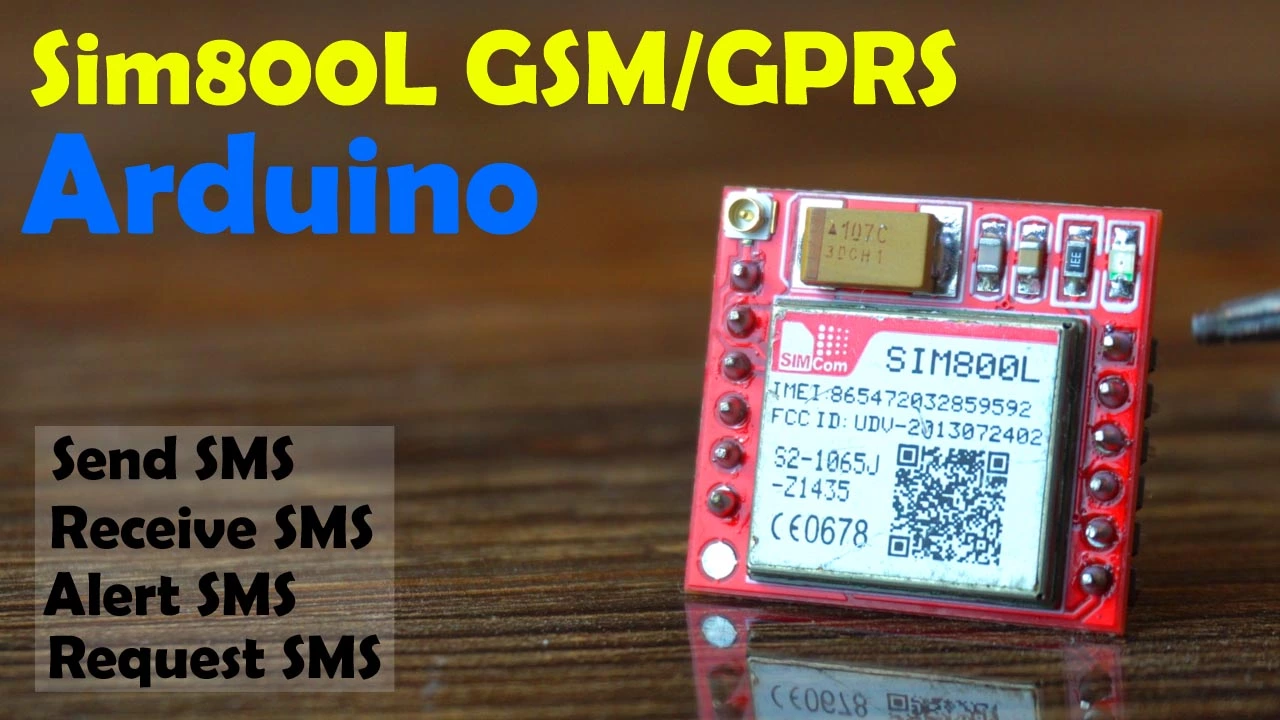 Arduino Sim800l Gsm Gprs Module Tutorial