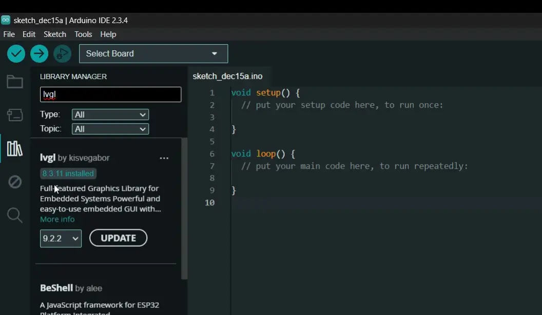 Lvgl Esp32 And Squareline Tutorial Using Arduino Ide